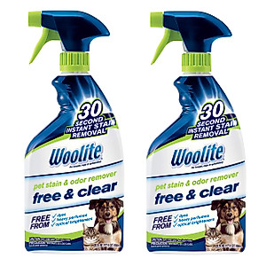 Bissell Woolite Free & Clear, Pet Stain & Odor Remover, 22oz (Pack of 2), 2719