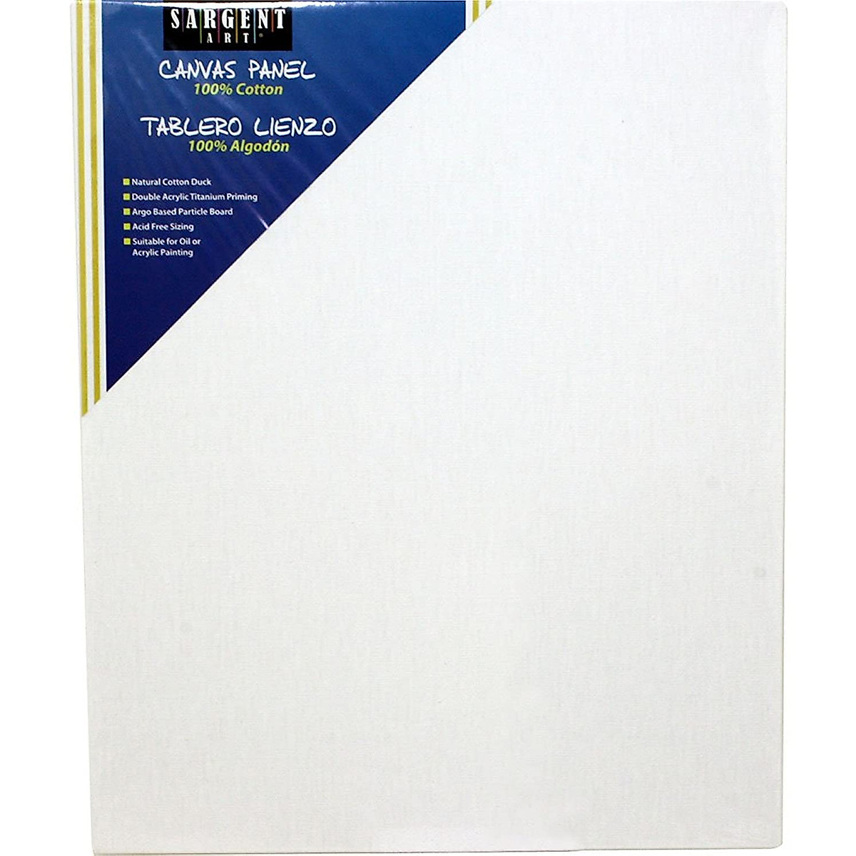 Sargent Art 90-3014 18x36-Inch Canvas Panel, 100% Cotton,White
