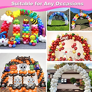 Balloon Arch Kit and Balloon Pump Electric, 10ft Wide Adjustable Balloon Arch Stand With 100Balloons 2Balloon Stands For Wedding Anniversary Birthday Baby Shower Party Decoration Graduation Ceremony