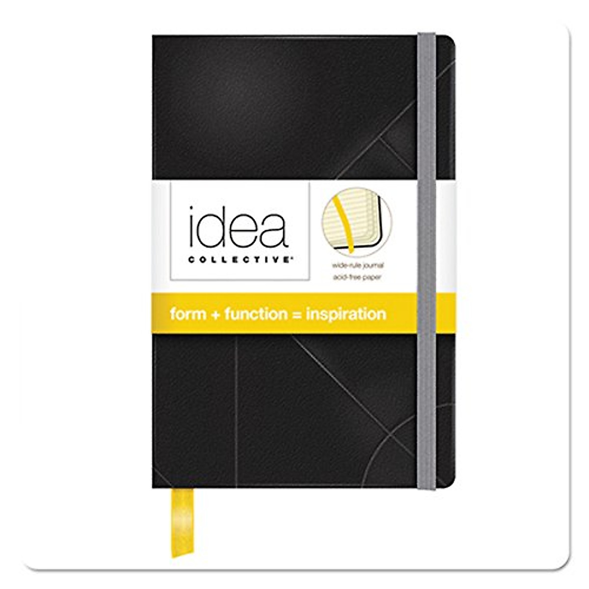 Oxford Idea Collective Mini Hardbound Journal, Black/Cream, 5.5 X3.5