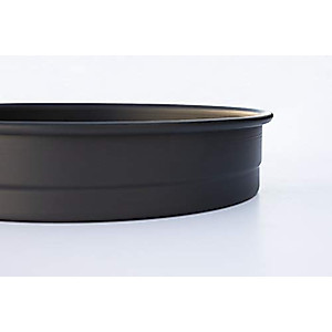 LloydPans Chicago Style Deep Dish Stacking Pizza Pans, Pre-Seasoned Tuff Kote (1, 12 X 2.25 inch)