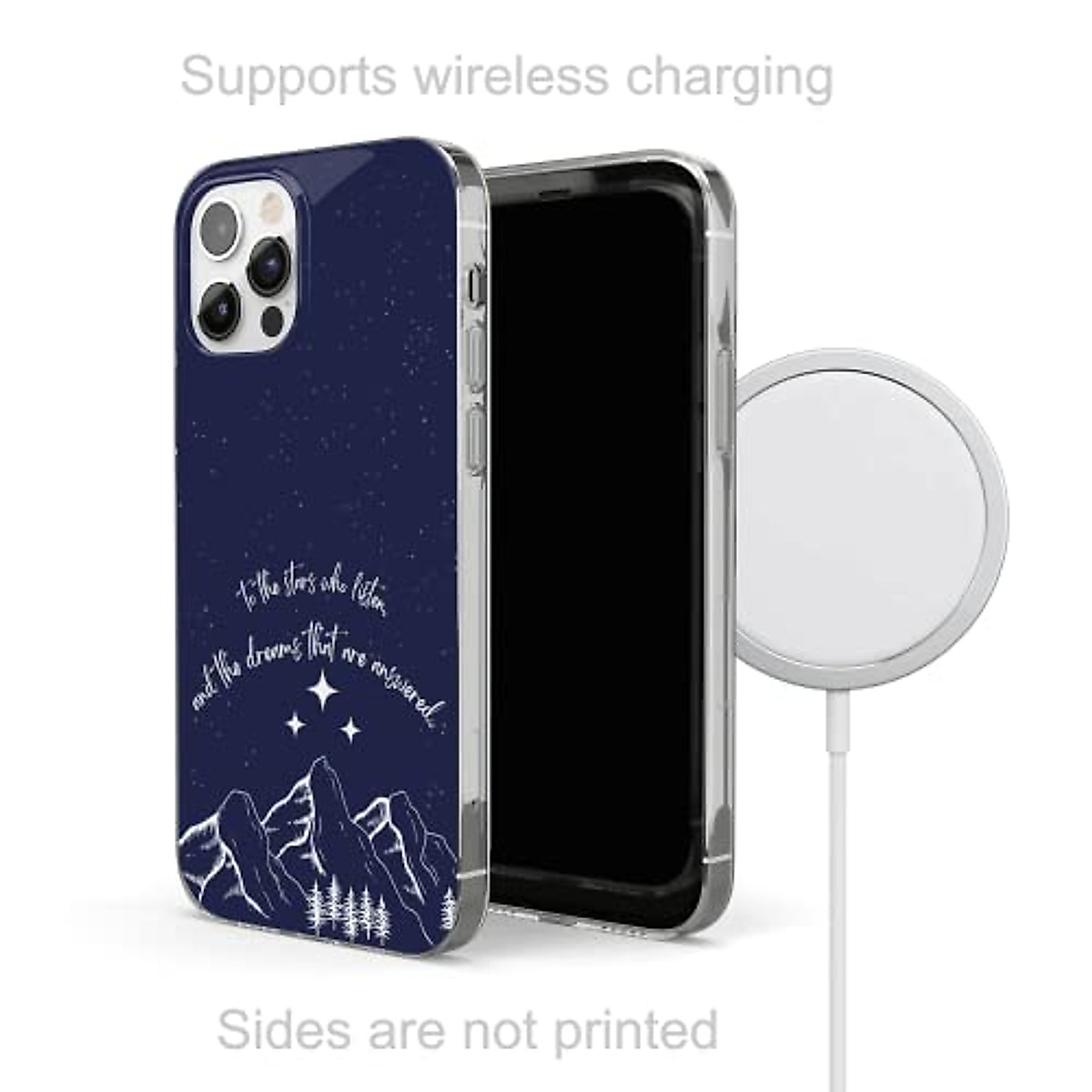 Tekilla Acotar Phone Case Compatible with iPhone 13 Pro Maxˌ Flexible Custom Gel Cover with Night Court Design & Slim Phone Protective Cases