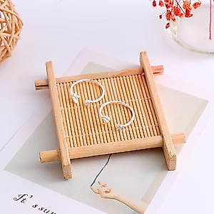 OEMOO Stainless Steel Rings for Women, Adjustable Initial Art Letter Rings Knuckle Rings, Stackable Alphabet Rings s（G）