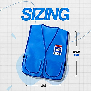 Tigerdoe Mailman Costume - Mr. Postman Costume - Career Day - Occupational Costume - 3 Pc Dress Up