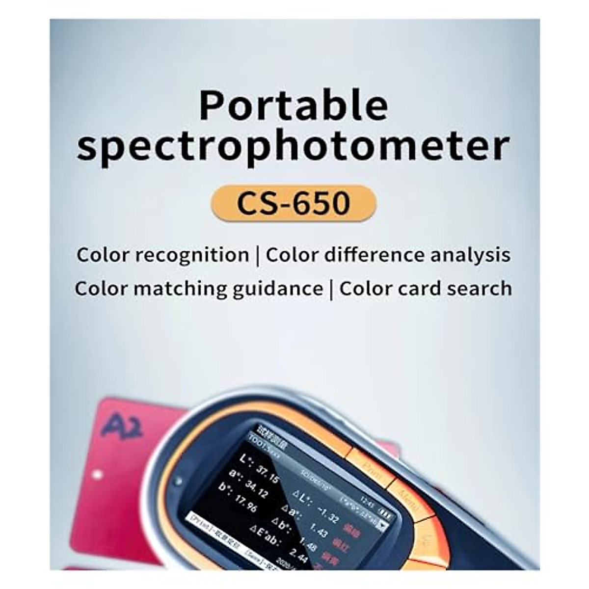 Colorimeter, Color Difference Meter, Spectrophotometer, Color Analyzer, Glossmeter, Gigh-Precision Meter CS-650