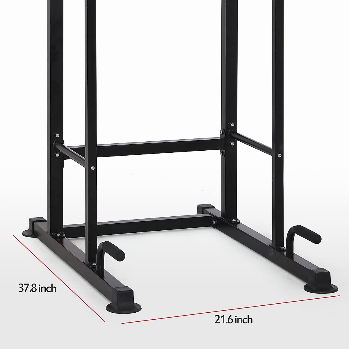 Emer Power Tower Pull Up Bar Workout Dip Station,Multi-function Home Gym Strength Training Fitness Equipment (black)