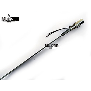 PAL 2000 KNIVES HSK-9990 Handmade Damascus Sword Knife Ram Horn Handle With Sheath