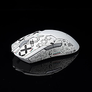 Hokeyio Mouse Grip Tape Sticker for Razer Viper Ultimate Wireless Non Slip Suck Sweat Pre Cut Bloody Red