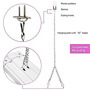 ANTLUX 4ft LED Grow Lights 50W Full Spectrum Integrated Growing Lamp Fixtures for Greenhouse Hydroponic Indoor Plant Seedling Veg and Flower, Plug in, ON/Off Pull Chain Included