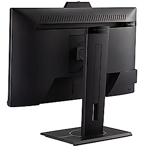 ViewSonic VG2440V 24 Inch 1080p IPS Video Conferencing Monitor with Integrated 2MP Camera, Microphone, Speakers, Eye Care, Ergonomic Design, HDMI DisplayPort VGA Inputs for Home and Office