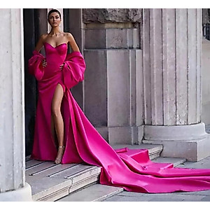 Mouccy 2M Green Detachable Capes for Wedding Dresses 2023 Satin Bridal Cloak with Bow Sleeves Removable Train Bride Accessories