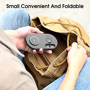 3 in 1 Mag-Safe Wireless Charging Pad, 15W Fast Magnetic Wireless Charging Station, Travel Wireless Charger for iPhone 15/14/13/12Pro/Pro Max/Mini/Plus, iWatch Ultra/9/8/7/6/SE/5/4/3/2, Airpods.