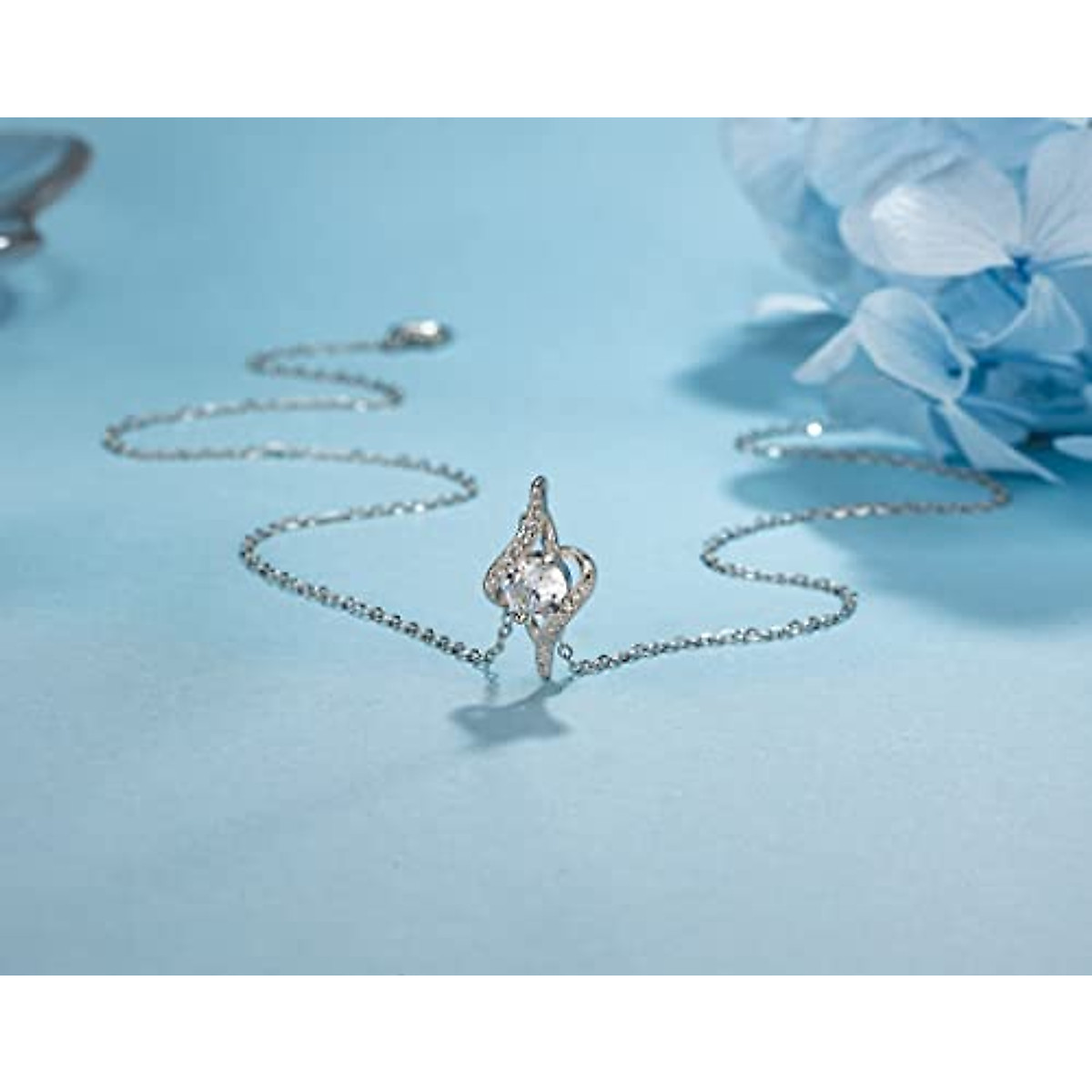 NOURISHLOV Mother in Law Gifts from Daughter in Law - Mother In Law Gifts, Sterling Silver Cubic Zirconia Pendant, Mom Gifts, Mother's Day Gift, Christmas/Wedding Jewelry