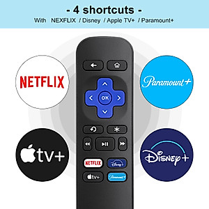 (2 Pack) Replacement Remote for Roku Box,for Roku Express,for Roku Premiere,for Roku Player,for Roku1/2/3/4,(NOT for Stick and TV or Game)