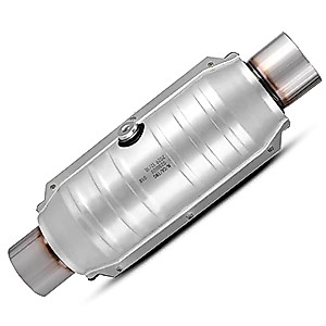 AUTOSAVER88 ATCC0018 2.5" Inlet/Outlet Universal Catalytic Converter w/Heat Shield (EPA Compliant)
