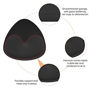 WLLHYF 1 Pairs Triangle Bra Pads Inserts, Breathable Bra Inserts Skin Color Removable Breast Padding Soft and Comfortable Breast Enhancers Bra Pads for Women Girls Bra Any Cup Cover