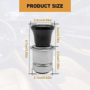Car Lighter Cigarette, 12V Metal Plastic Construction Cigarette Lighter, 20mm Car Plug Cigarette Lighter, Car Power Plug Socket Output Automatic Cigarette Ignition Lighter Push Button Replacement