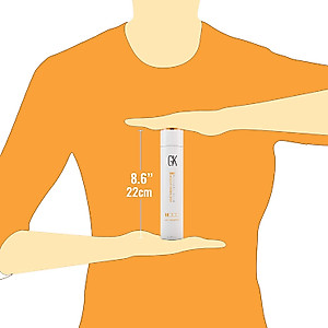 GK HAIR Global Keratin pH+ Pre-Treatment Clarifying Shampoo (10.1 Fl Oz/300ml) For Preps Hair Deep Cleansing,Removes Impurities -With Aloe Vera, Vitamins & Natural Oils All Hair Types Men and Women