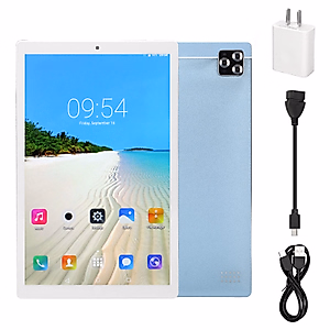 10.1in Tablet, MT6592 10 Cores CPU HD Display Tablet for 10.0, 4G RAM 64GB ROM Storage, 2.4G+5G WiFi, Front 800w Rear 1300w Camera Dual SIM, 8000mAh (US Plug)