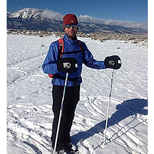 Bar Mitts X-Country/Snowshoe Ski Pole Mitts, Black, One Size