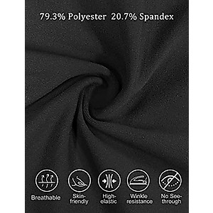 Safort 28" 30" 32" 34" Inseam Regular Tall Bootcut Yoga Pants, 4 Pockets, UPF50+, Black, L