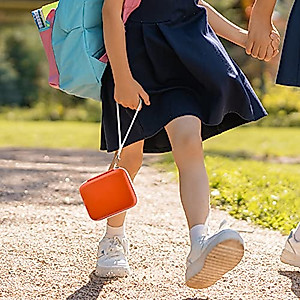 Travel Case Compatible with Yoto Mini – Kids Audio & Music Player, Holder Bag for Children’s Speaker Plays Audiobook Cards - Orange