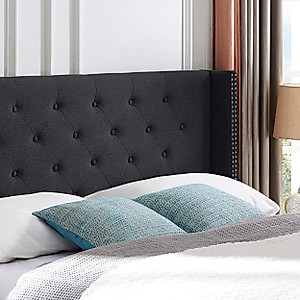 Christopher Knight Home Meroy Upholstered King Headboard, Black