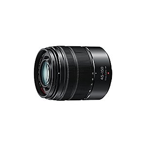 Panasonic LUMIX G VARIO 45-150mm F4.0-5.6 ASPH Mirrorless Camera Lens with Optical Stabilizer, Micro Four Thirds Mount, H-FS45150AK (USA Black)