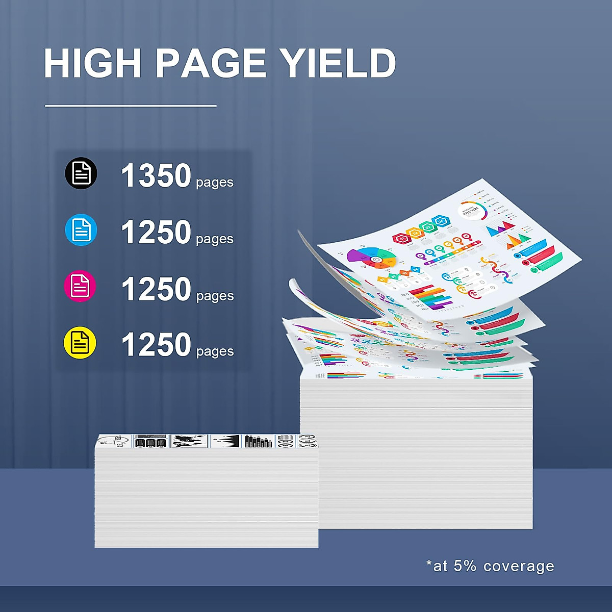 206A Toner Cartridges Replace for HP 206A Toner Cartridges 4 Pack Compatible for HP Color Laserjet Pro MFP M283fdw M283cdw M283fdn M282nw M255dw M255nw Toner for HP 206X Toner Cartridges 4 Pack