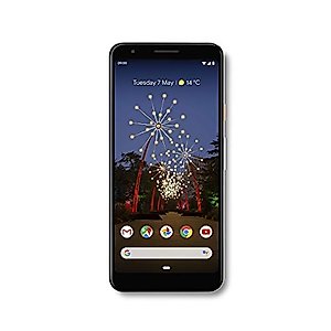 Google Pixel 3A (2019) G020F 64GB (5.6" inch, GSM, 4G/LTE, CDMA) Factory Unlocked Smartphone - International Version (Clearly White)