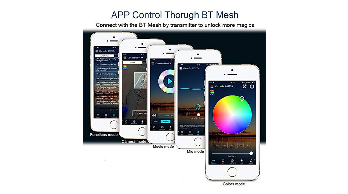 Smart Bluetooth RGB LED Controller for Up to 64 Strips | Sumaote