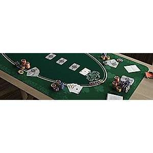 Bullets Playing Cards Poker Sets with Case - Versatile Denominations for Poker, Blackjack, & Casino Games - Durable & Complete Set - Poker Case with 300 Ceramic Poker Chips 'Richie' with Values