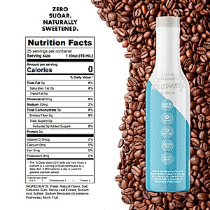 Miss Mary's Madagascar Vanilla Sugar Free Coffee Syrup- Stevia Based, No Sugar Alcohols or Sucralose, No Artificial Sweeteners, Natural Ingredients, Coffee Tea Cocoa Dessert, Keto Friendly, 1 Pack