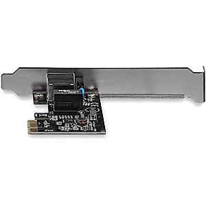 StarTech.com 1 Port PCIe Gigabit Network Server Adapter NIC Card - Dual Profile - Gigabit Desktop Adapter REV E Intel 6 Chip support (ST1000SPEX2)