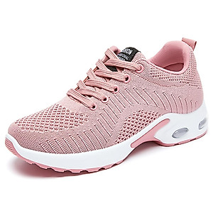 HiGropcore Women's Air Cushion Fashion Sneakers Lightweight Walking Shoes Low-Top Casual Comfortable Breathable Athletic Shoes