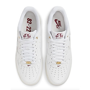 NIKE Men's Low-Top Sneakers, White Sail Team Red 100, 13