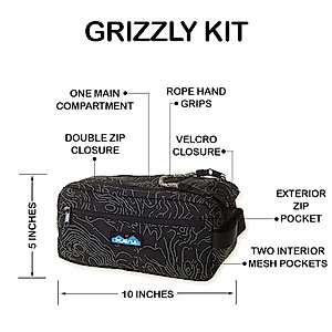 Kavu Grizzly Kit - Black Topo