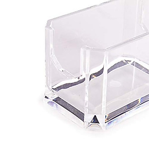 Sugar Packet Holder - Clear Plastic Storage Container for Kitchen - Commercial & Business Organization for Restaurants & Home, Coffee Bars, & Diners - Food and Beverage Accessories