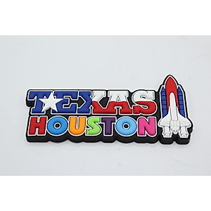 Rubber 3D Houston Texas Space Shuttle Refrigerator Magnet Collectible Souvenirs Houston Texas