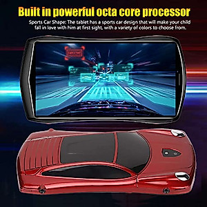 7 Inch Kids Tablet Sports Car Shape Kids Tablet 5G WiFi Dual Band for Home Travel (US Plug)