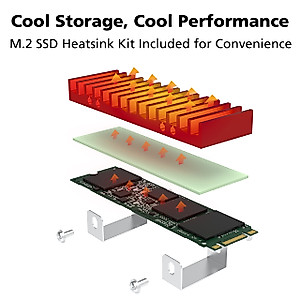 Akasa Turing TN, for Intel NUC 11 (Tiger Canyon), Pure Aluminum Fanless NUC Case, Internal M.2 SSD Heatsink, Support up to Four 4K Displays & 2.5" SSD/HDD, Small Computer Case, A-NUC68-M1B
