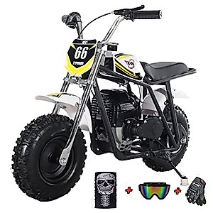 X-PRO 40cc Mini Dirt Bike Pit Bike Gas Power Bike Off Road Motorcycle,Black