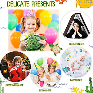 Aoriher 5 Pieces Plush Turtle Set 12 Inch Stuffed Sea Turtle Mom with 4 Little Plush Turtles Soft Plush Stuffed Animal Toys Tortoise Hugging for Birthday Party Favors Easter, Christmas (Cute Style)