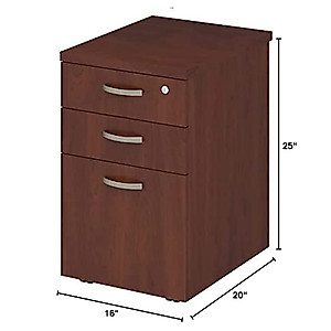 Bush Business Furniture Office in an Hour Mobile File Cabinet, Hansen Cherry