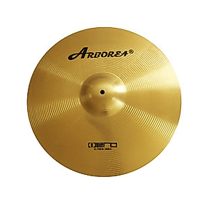 Arborea Cymbal Crash Cymbal Hero Brilliant Finish Bright Sound 16 inch Drum Cymbal For Practice (16"Crash）