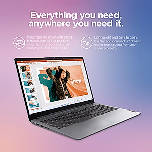 Lenovo IdeaPad 1i - (2023) - Everyday Laptop Computer - Windows 11-15.6" FHD - 4GB Memory - 128GB Storage - Intel Celeron N4500 - Cloud Grey