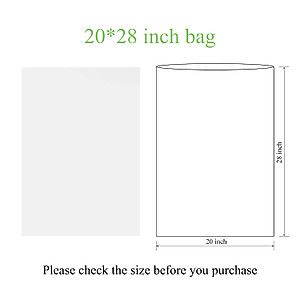 Holvyt Clear Gift Basket Bags, 20 Pack 20" x 28" Large Cellophane Wrap Plastic Package for Baskets and Gifts