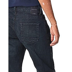 Nautica mens 5 Pocket Relaxed Fit Stretch Jeans, Pure Adriatic Sea Wash, 38W x 30L US