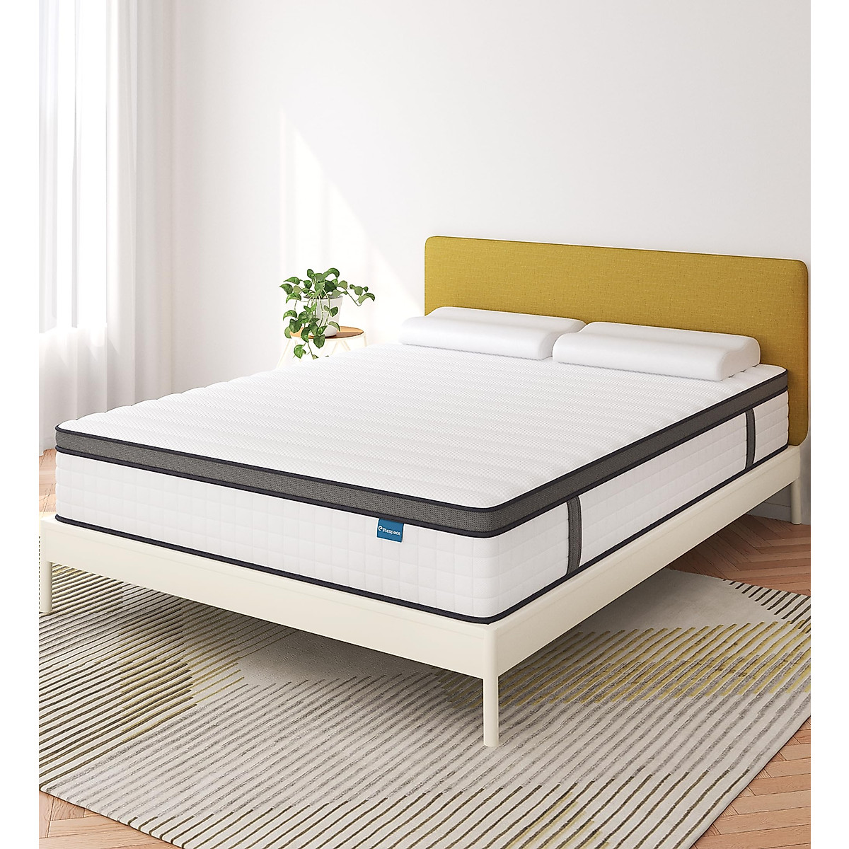 elitespace Full Size Mattress,12 Inch Full Mattress in a Box,Hybrid Memory Foam Spring Full Mattresses,Soft and Comfort Medium Firm Mattress,CertiPUR-US Certified., ELSP776F12