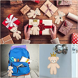 18 Pieces Mini Bear 4.7 Inch Bear Keychain Small Bear Stuffed Animal Jointed Bear Soft Tiny Bear Doll for DIY Keychain Graduation Birthday Wedding Xmas Decorations Party Favor (Mixed Style)